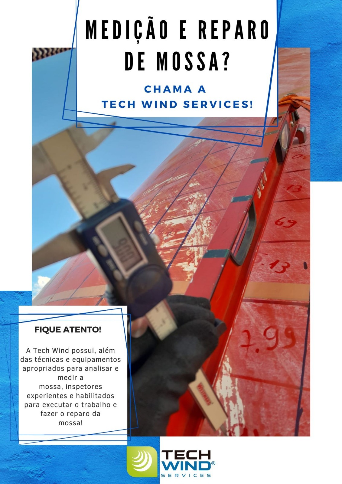 Medição e Reparo de Mossa - TECH.WIND